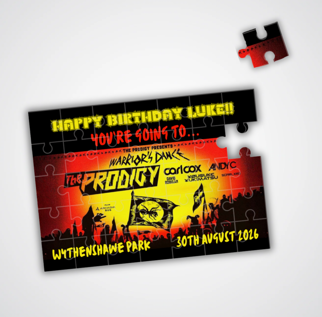 The Prodigy - Event Ticket Reveal Custom Puzzle – Puzzle Pop